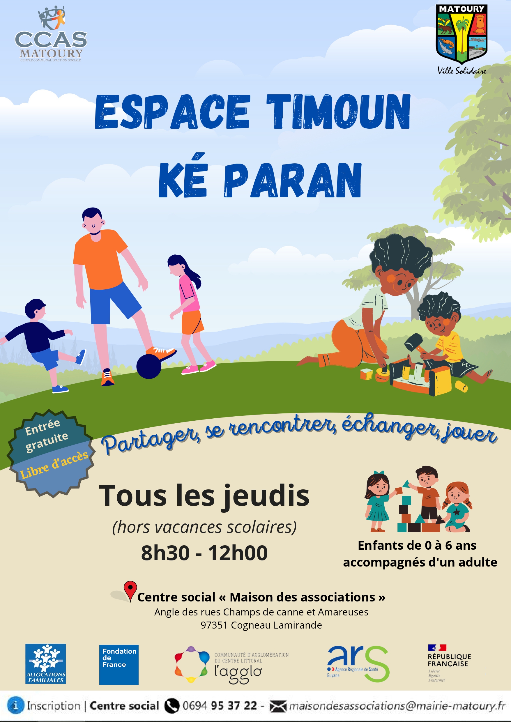Espace TIMOUN KE PARAN – CCAS MATOURY – Réseau Périnat Guyane